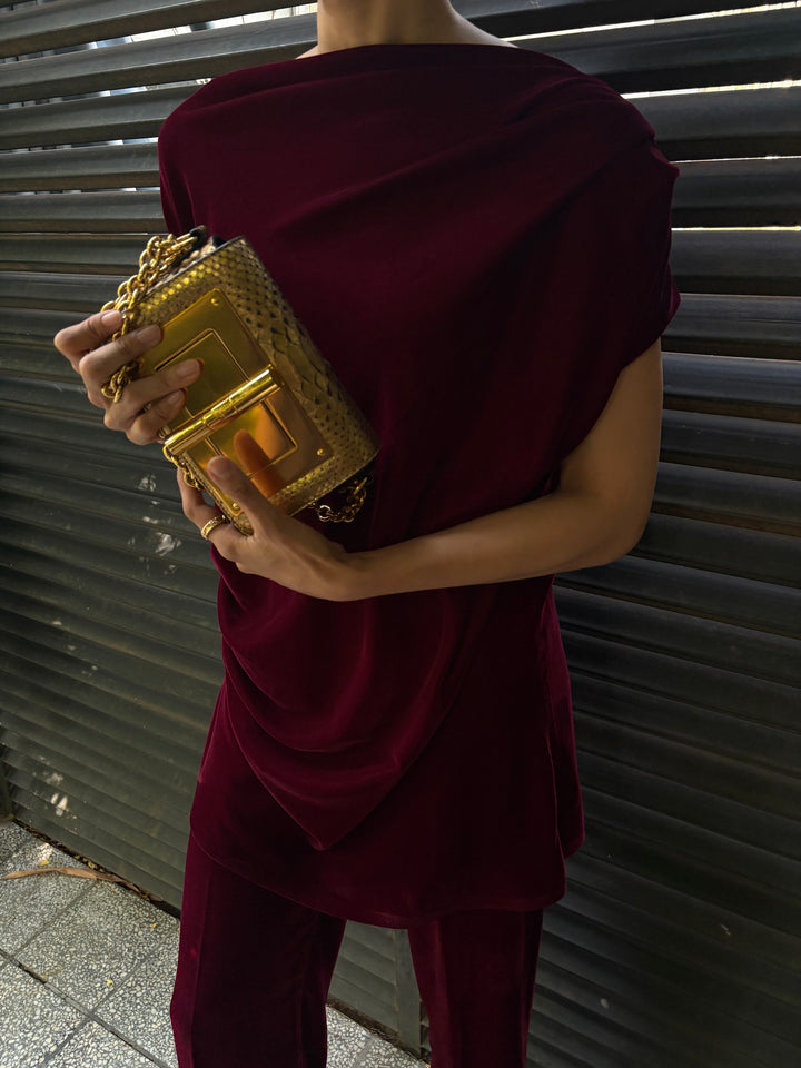 Burgundy Lodge Set – sak