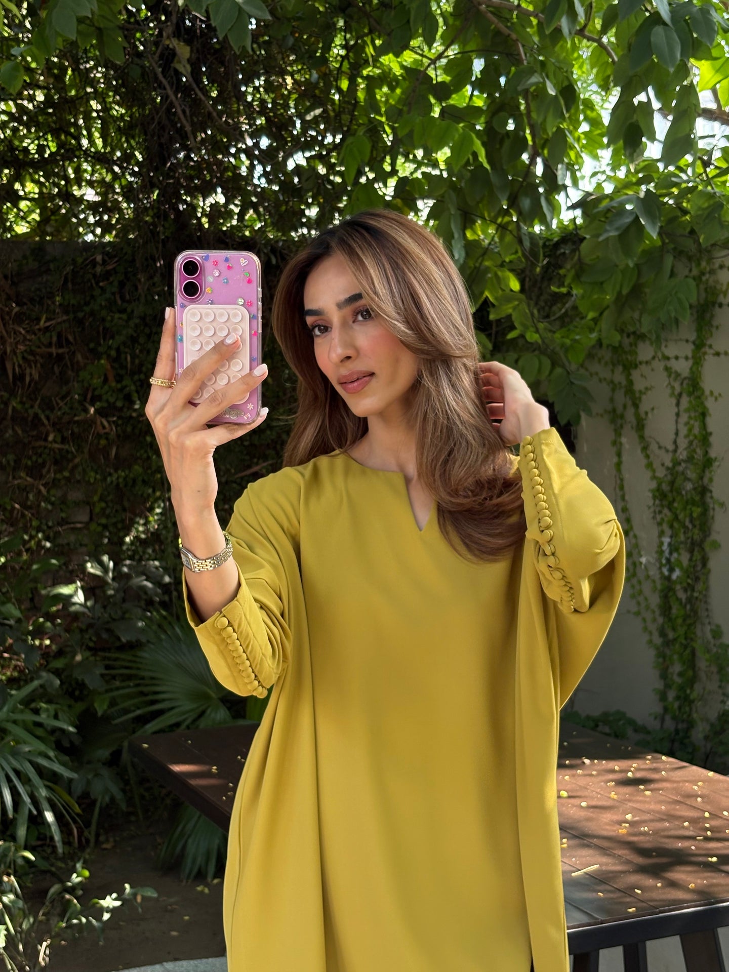 Muted Chartreuse Gabby Set – sak
